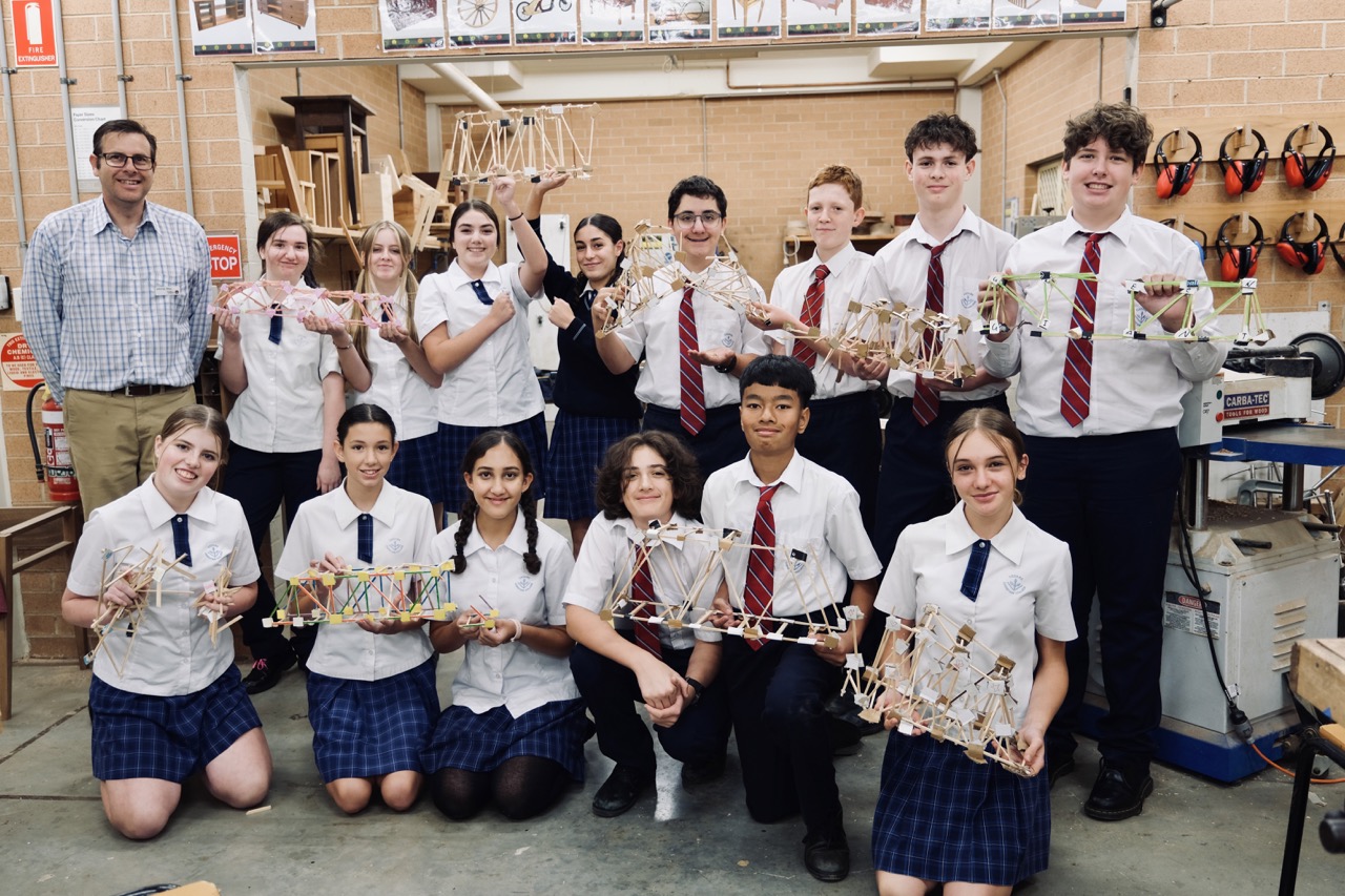 Year 8 Students Take on Truss Bridge Challenge - Cedars Christian ...